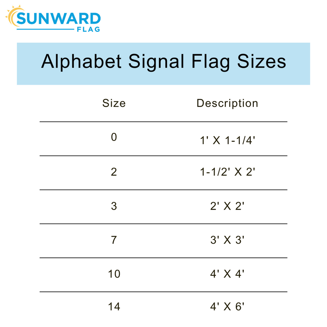 J - Juliett International Code Signal Flag — Sunward Flag