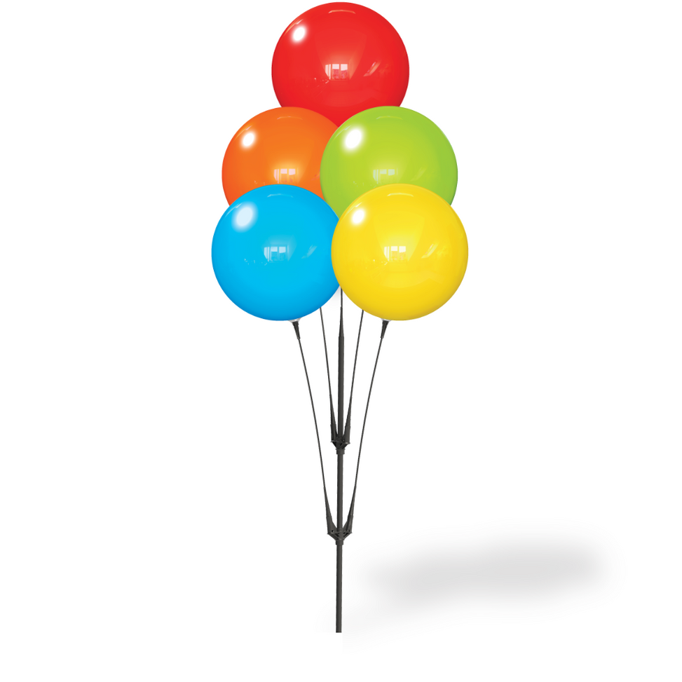 DuraBalloon 5 Balloon Cluster Pole Kit - Customizable — Sunward Flag
