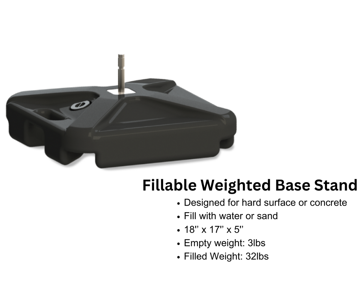 Fillable Weighted Base Stand — Sunward Flag