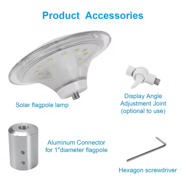 House Pole Light - Solar Outrigger Light — Sunward Flag