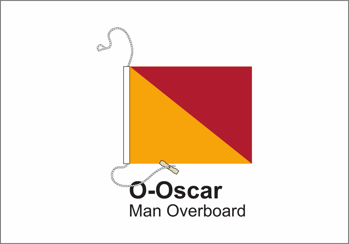 O - Oscar International Code Signal Flag — Sunward Flag