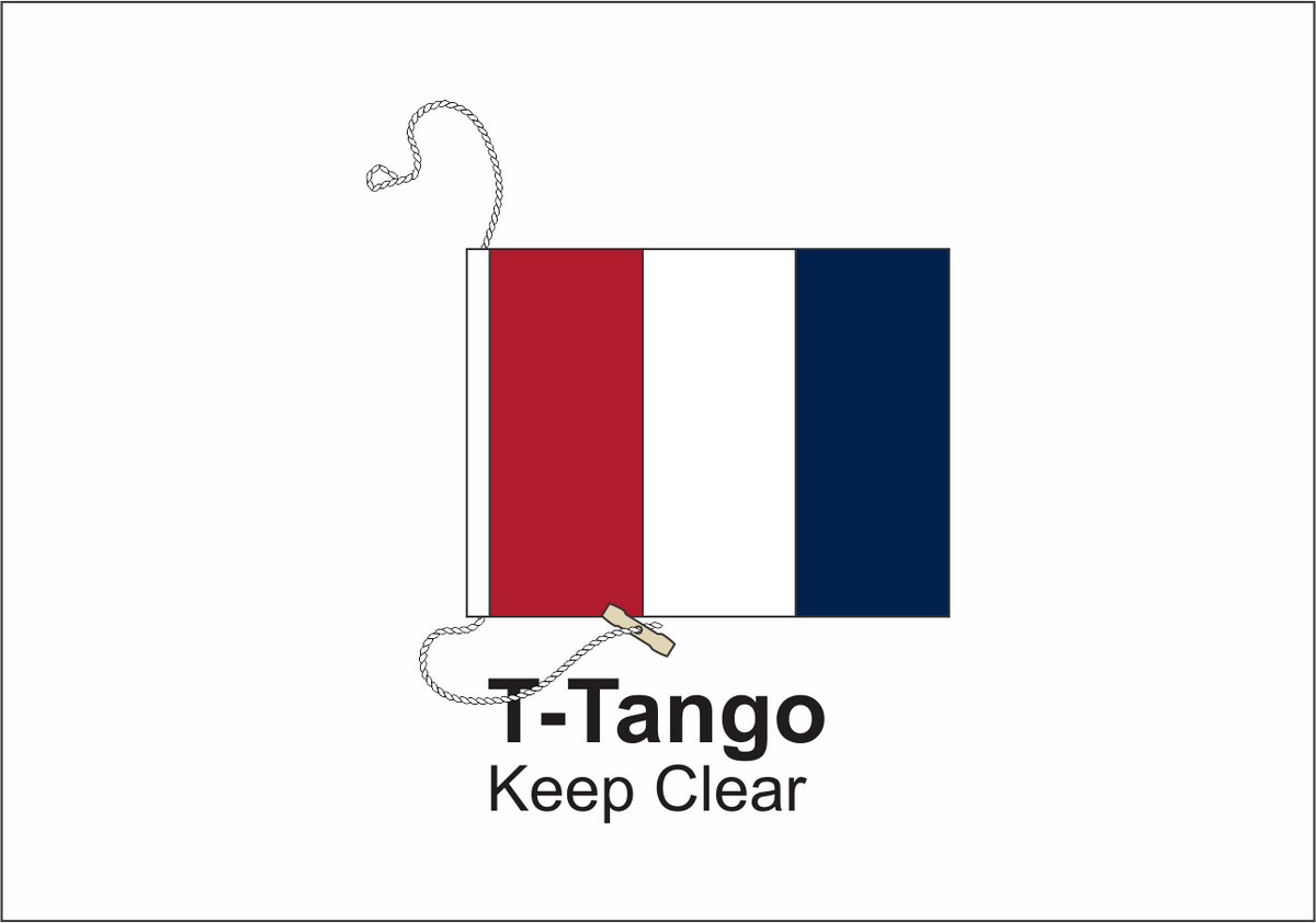 T - Tango International Code Signal Flag — Sunward Flag