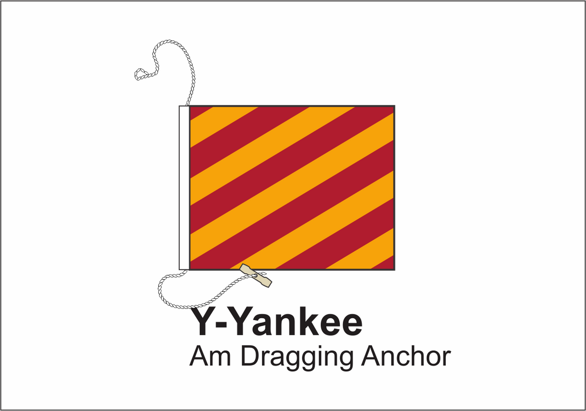 Y - Yankee International Code Signal Flag — Sunward Flag