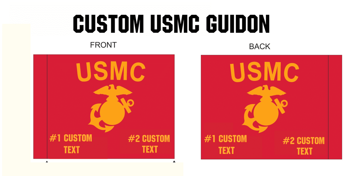Marine Guidon Flag - Custom — Sunward Flag